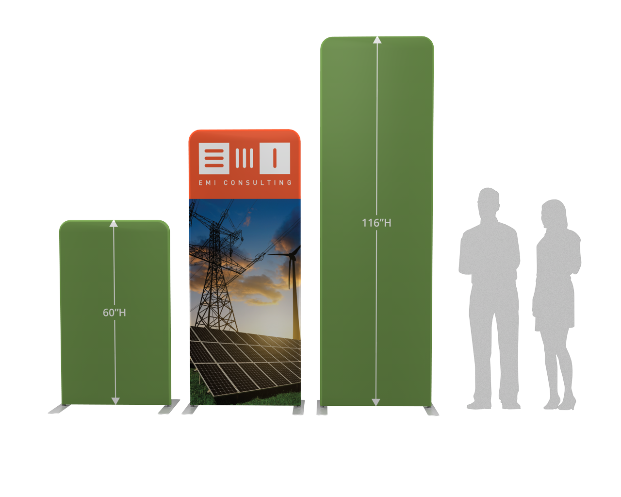 Waveline 36" Double-Sided Banner Stand | Trade Show Booth Display