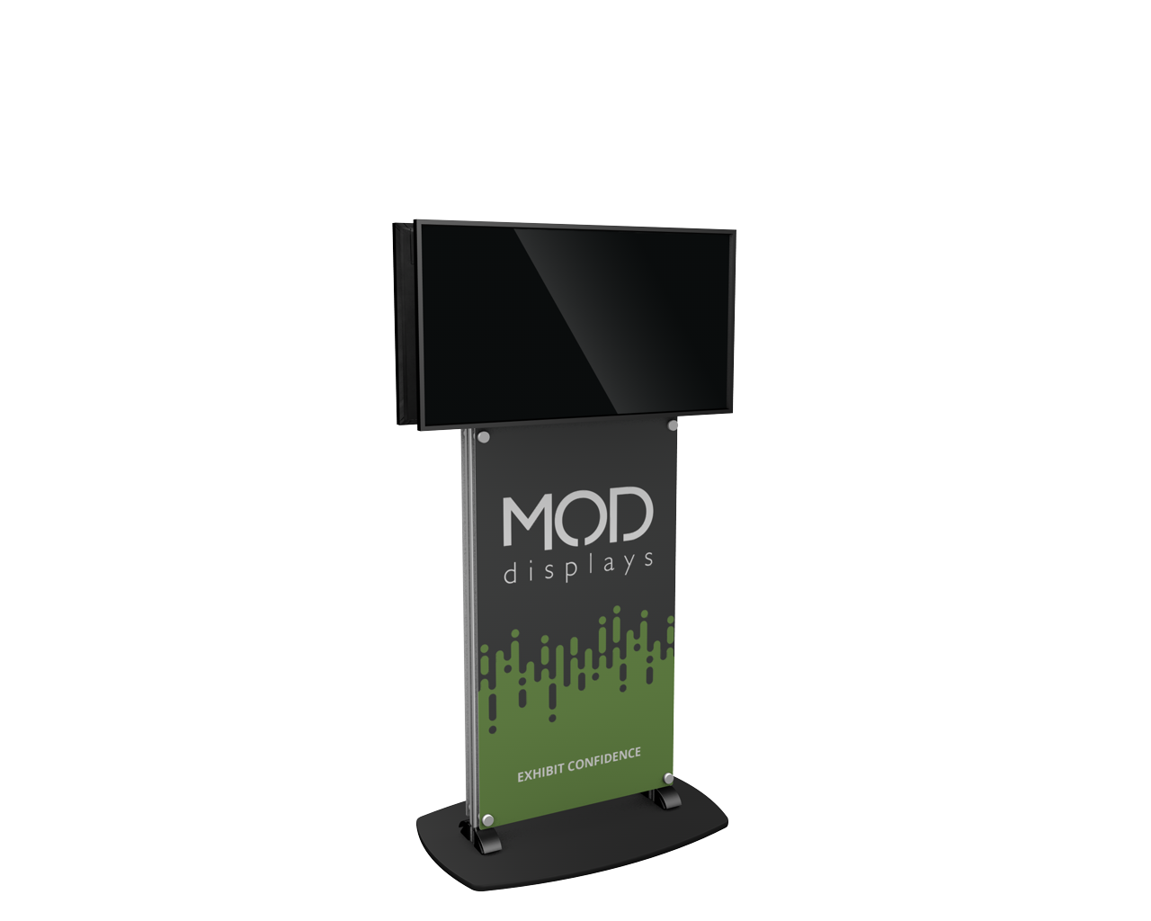 EX.TV4 Double-Sided Monitor Stand | Trade Show Accessory