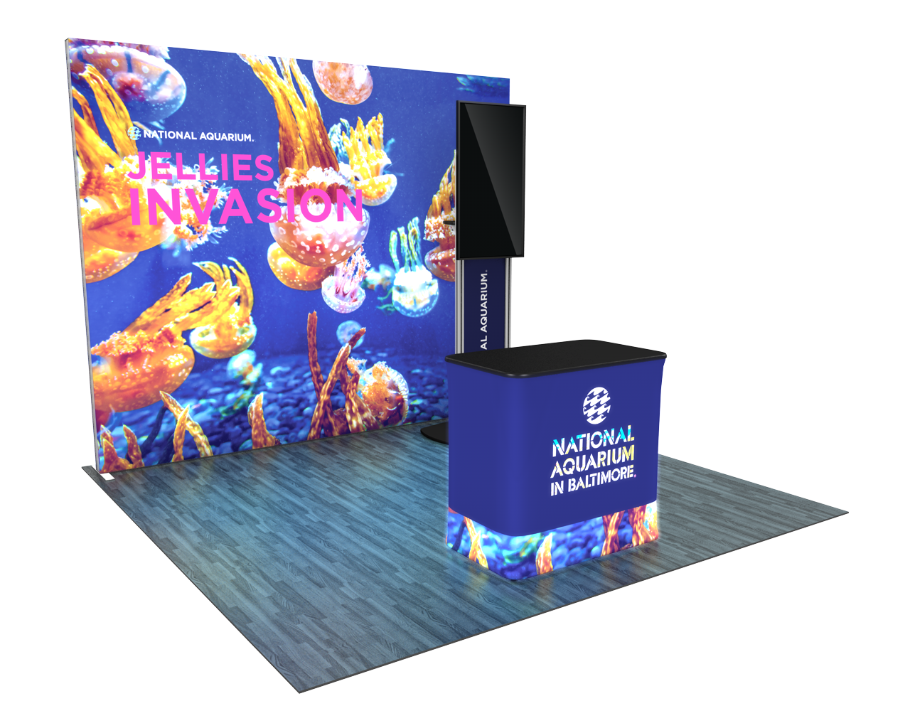 Infinity Pro Backlit 10ft Trade Show Display Kit - 10.05 | Exhibit Booth
