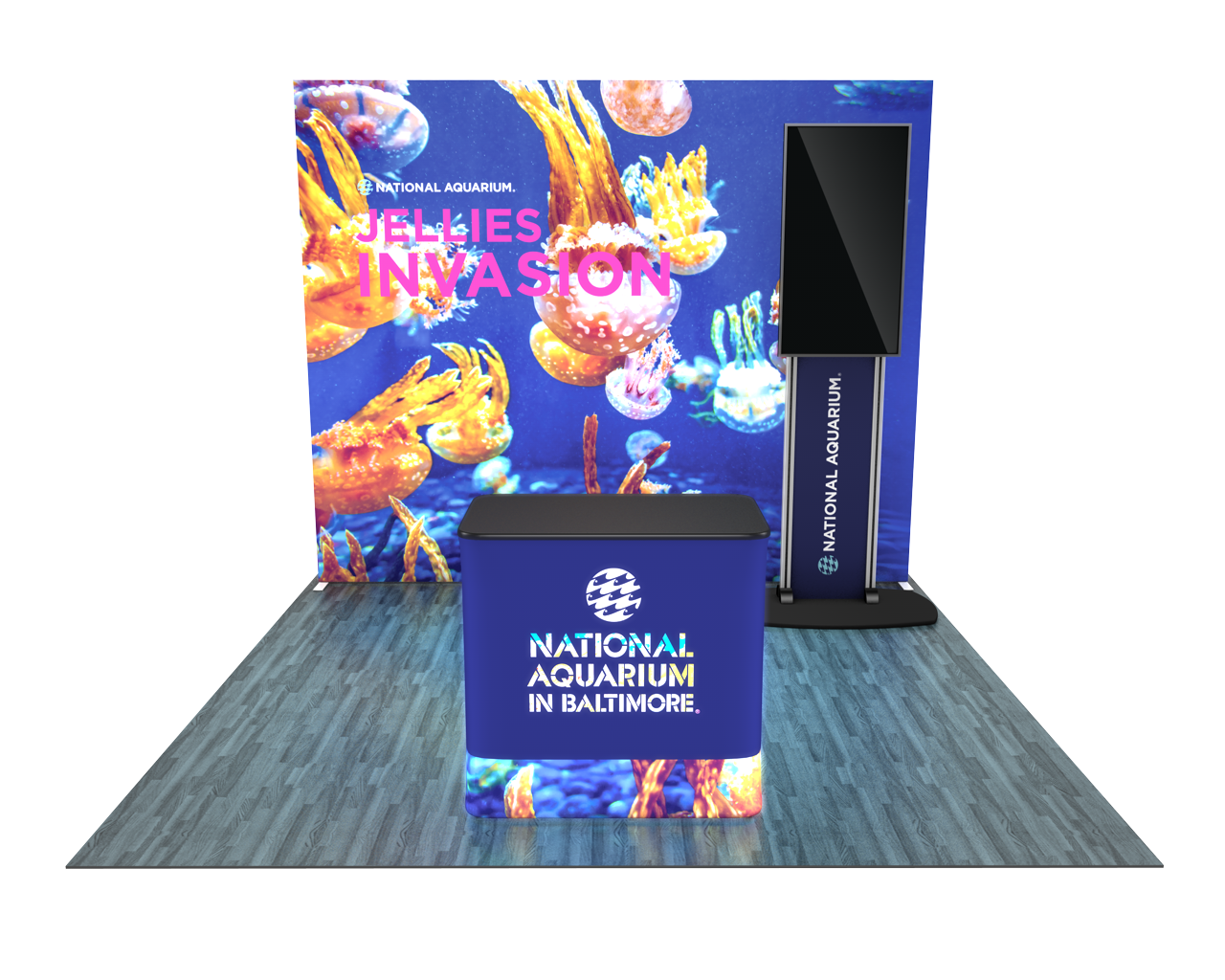 Infinity Pro Backlit 10ft Trade Show Display Kit - 10.05 | Exhibit Booth