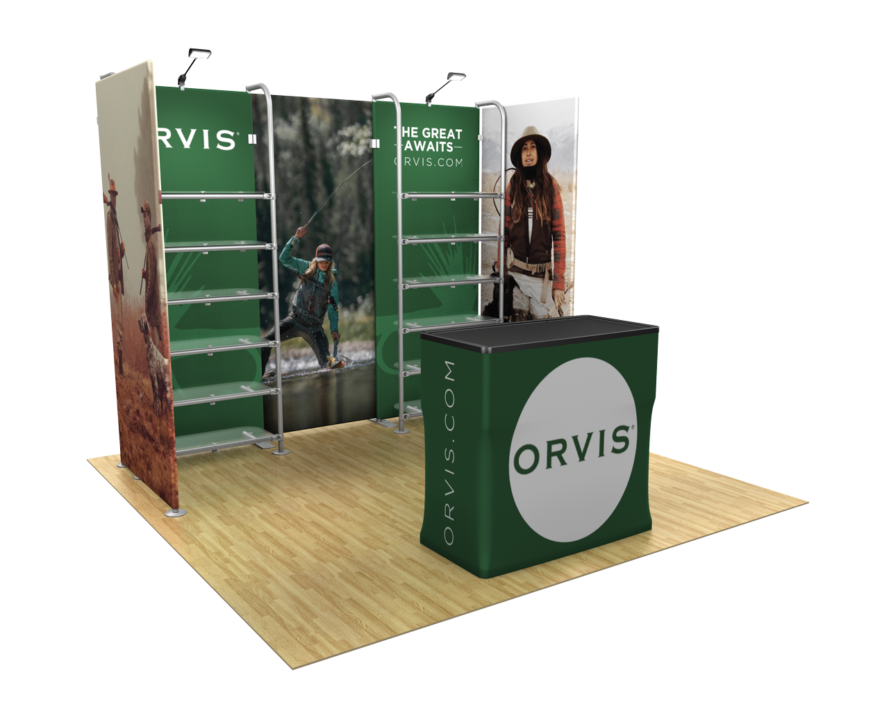 10 x 10 Waveline Media | Trade Show Displays | MODdisplays