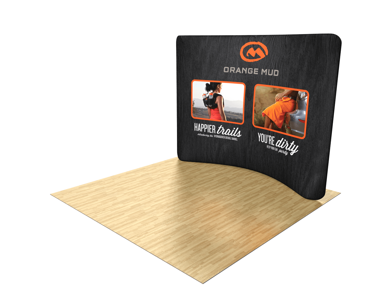 Waveline Curved 10ft Trade Show Display | Exhibit Booth | MODdisplays