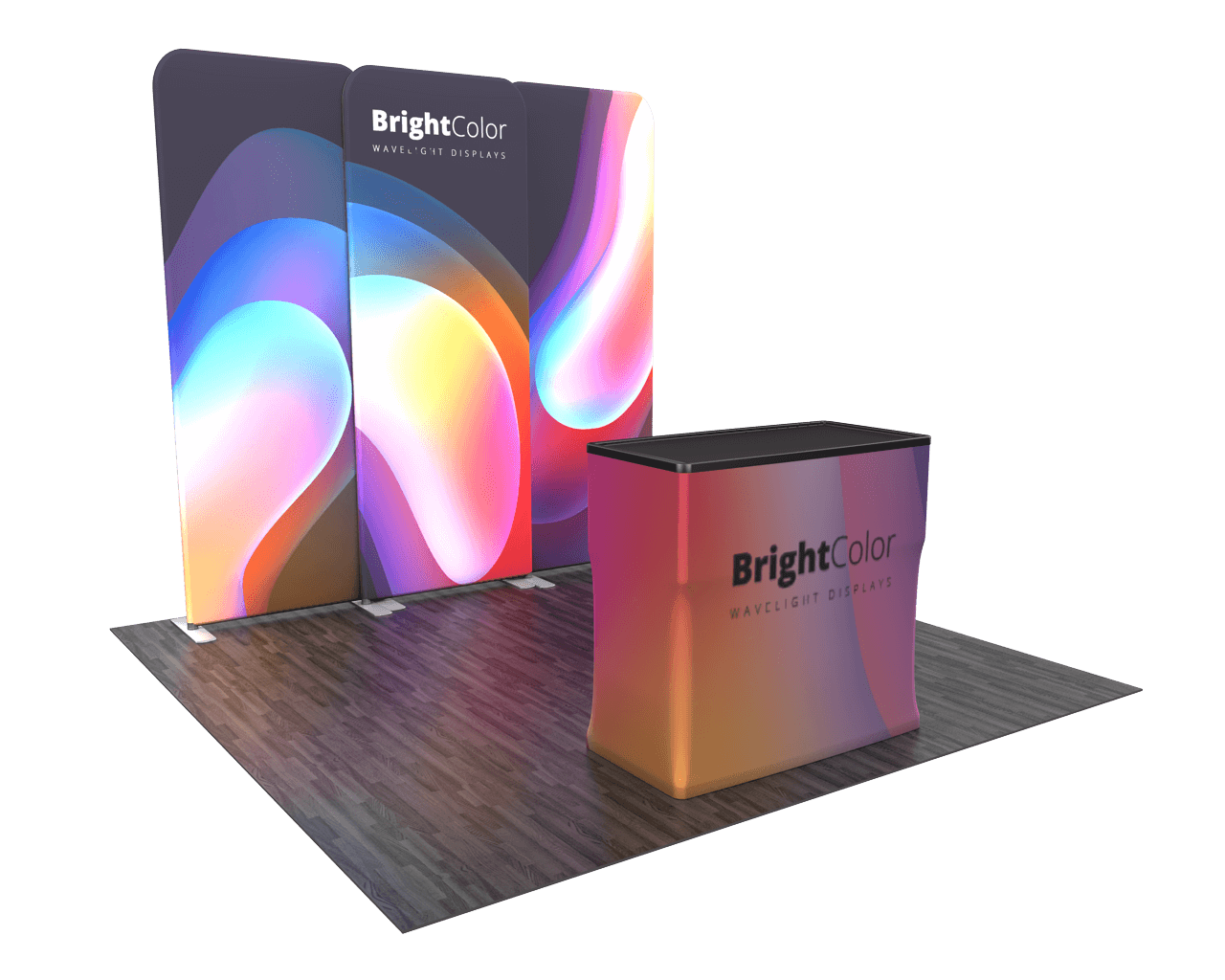 Wavelight Backlit 10ft Trade Show Display Kit - 10.02 | Trade Show ...