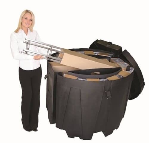 OCT Large Round Freight Shipper | Display Shipping Case | MODdisplays