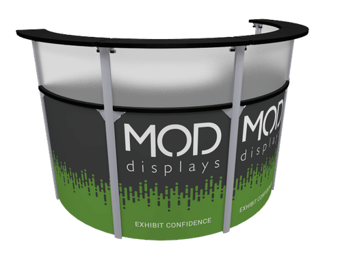 Exhibitline RD45.4 Reception Desk | Trade Show Counter