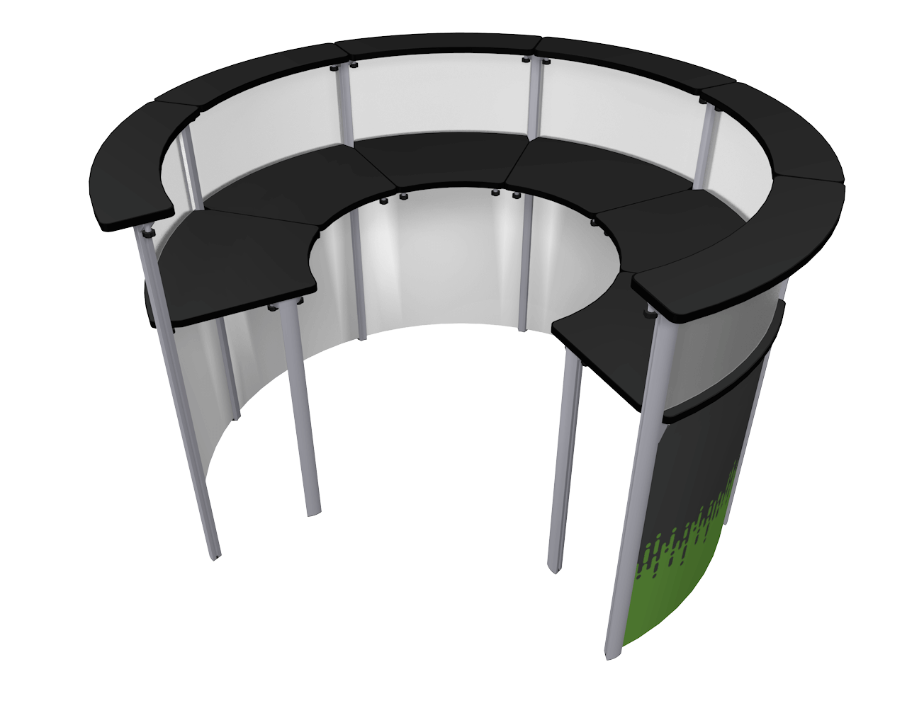 Exhibitline RD45.6 Reception Desk | Trade Show Counter | MODdisplays