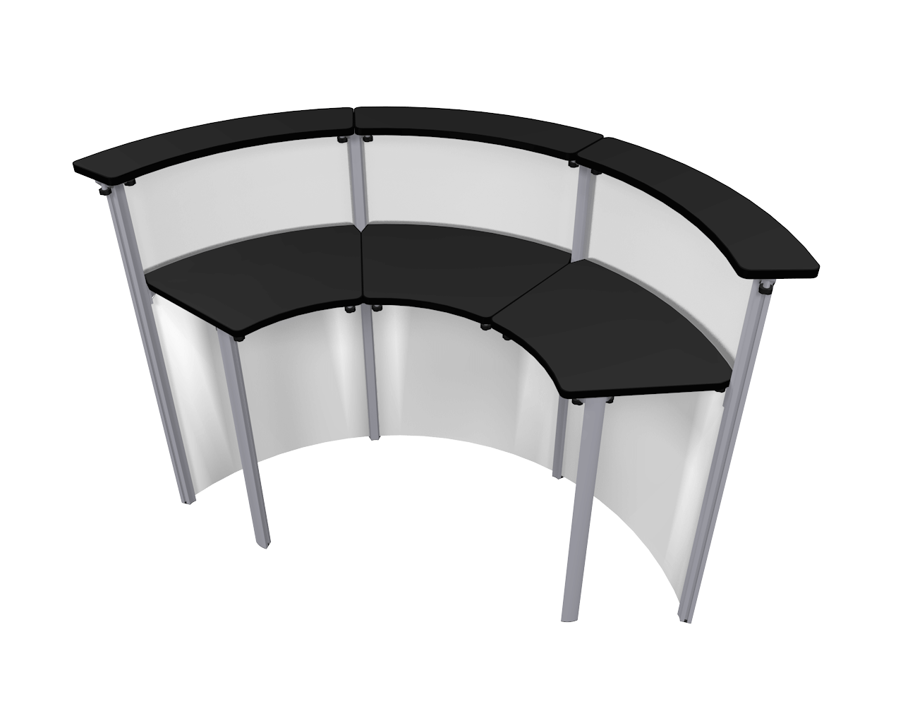 Exhibitline RD45.3 Reception Desk | Trade Show Counter | MODdisplays