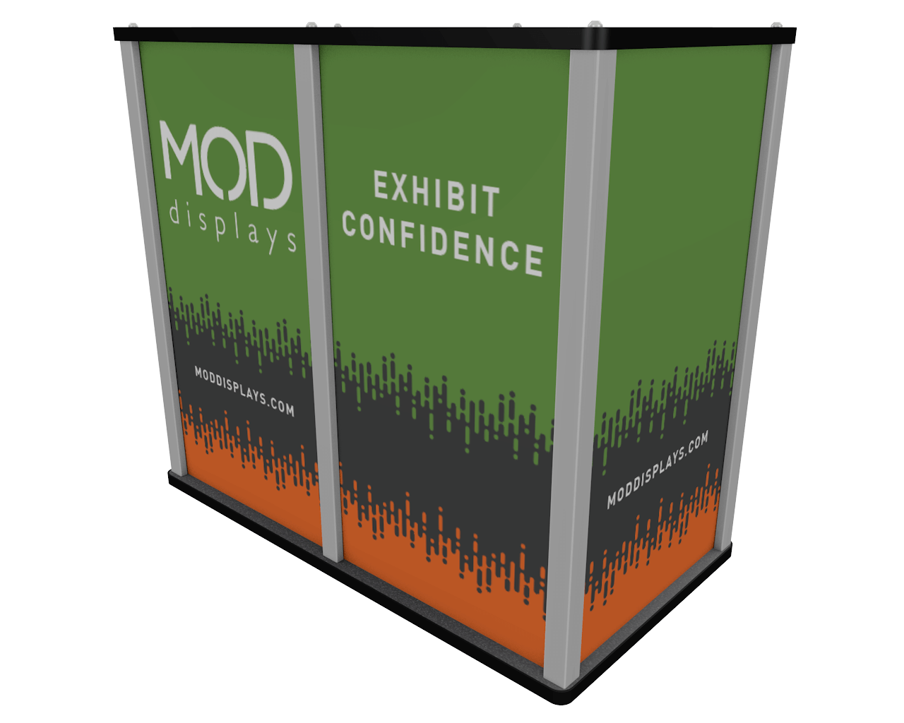 Exhibitline LC3 Locking Counter | Trade Show Counter | MODdisplays