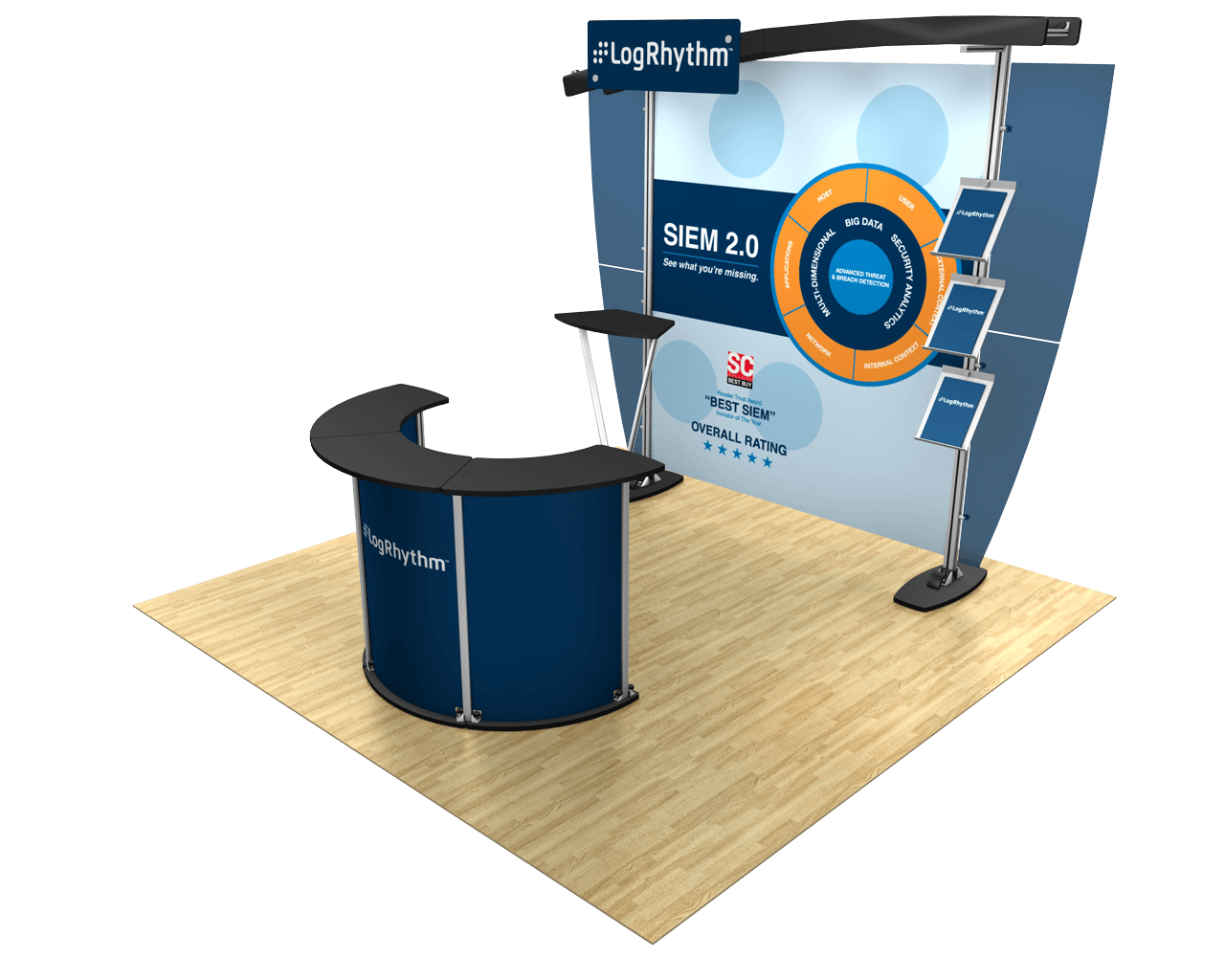 Exhibitline 10ft Trade Show Display Kit - 10.06 | Exhibit Booth ...