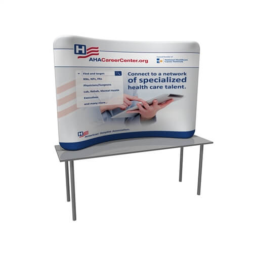 Waveline 8ft Tabletop Kit | Trade Show Booth Display | MODdisplays
