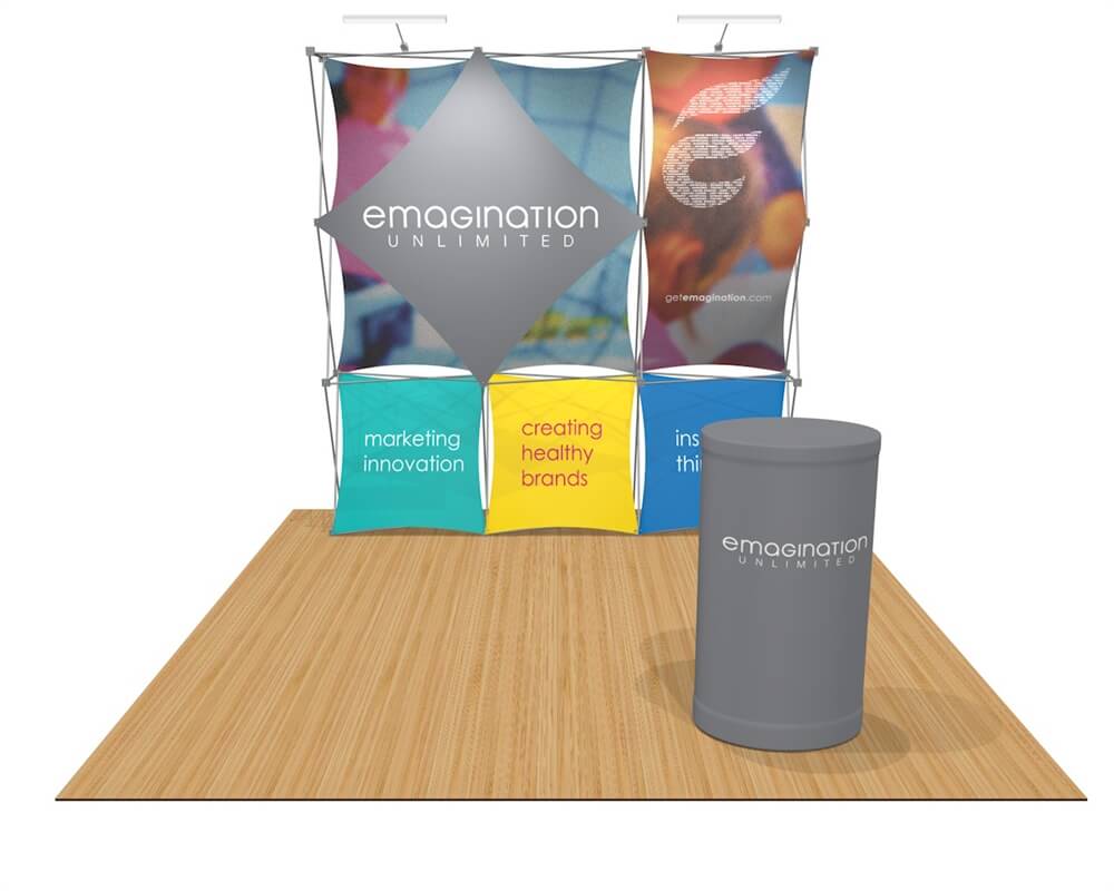 3D Snap 3x3 Kit 8.06 | Trade Show Booth Display | MODdisplays