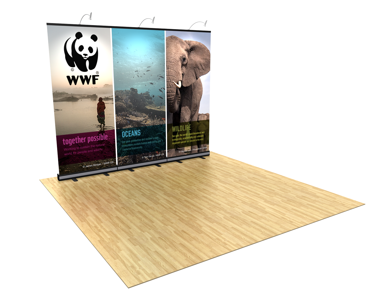 BrandStand 1 Retractable Banner Stand Wall | Trade Show Booth Display