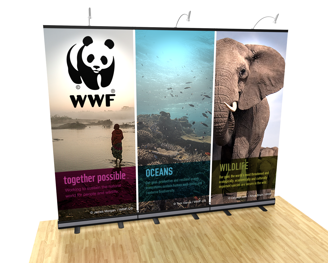 BrandStand 1 Retractable Banner Stand Wall | Trade Show Booth Display