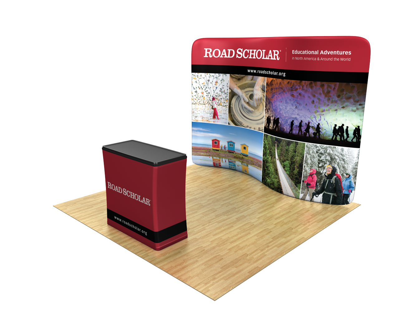 Waveline Serpentine 10ft Trade Show Display Kit | Trade Show Booth ...