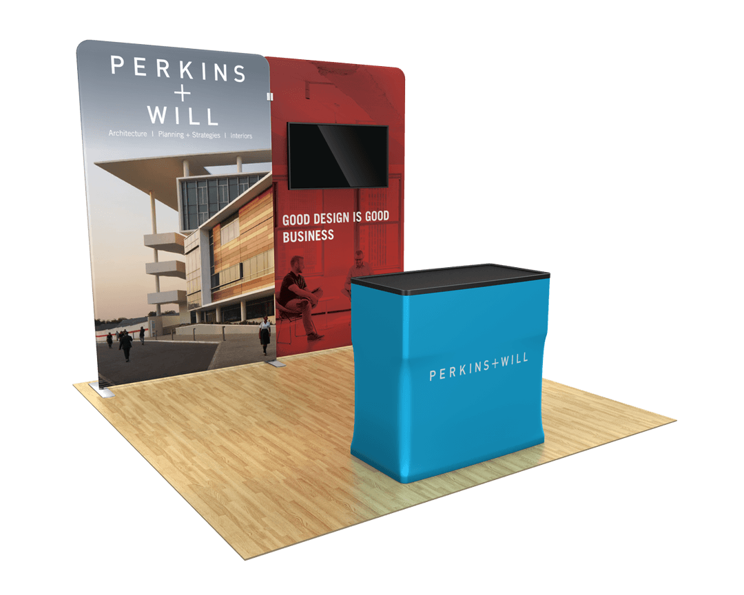 Waveline Media 10ft Trade Show Display Kit - 10.04 | Exhibit Booth