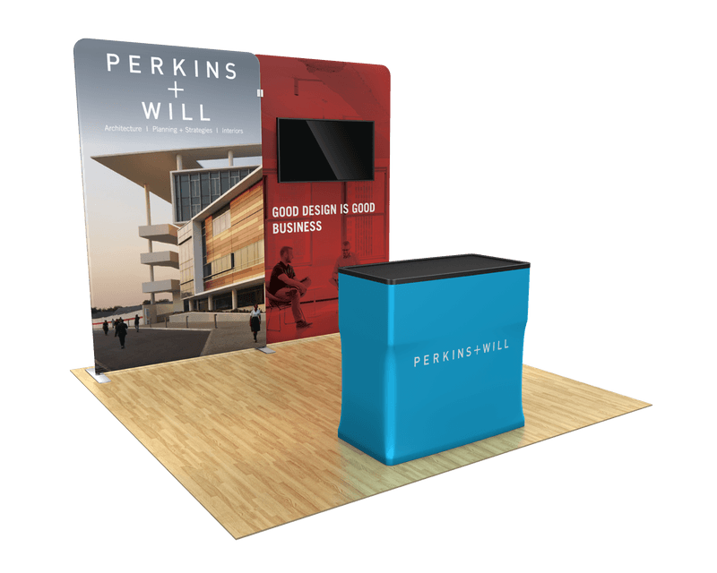 Waveline Media 10ft Trade Show Display Kit - 10.04 | Exhibit Booth