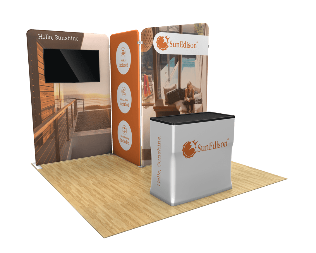 Waveline Media 10ft Trade Show Display Kit - 10.07 | Trade Show Booth ...