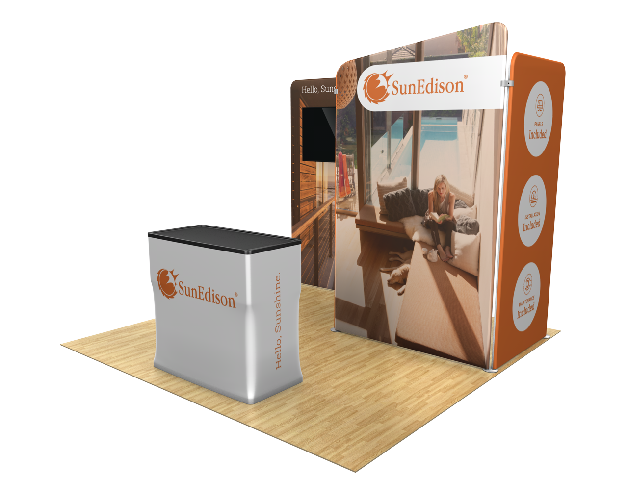 Waveline Media 10ft Trade Show Display Kit - 10.07 | Trade Show Booth ...