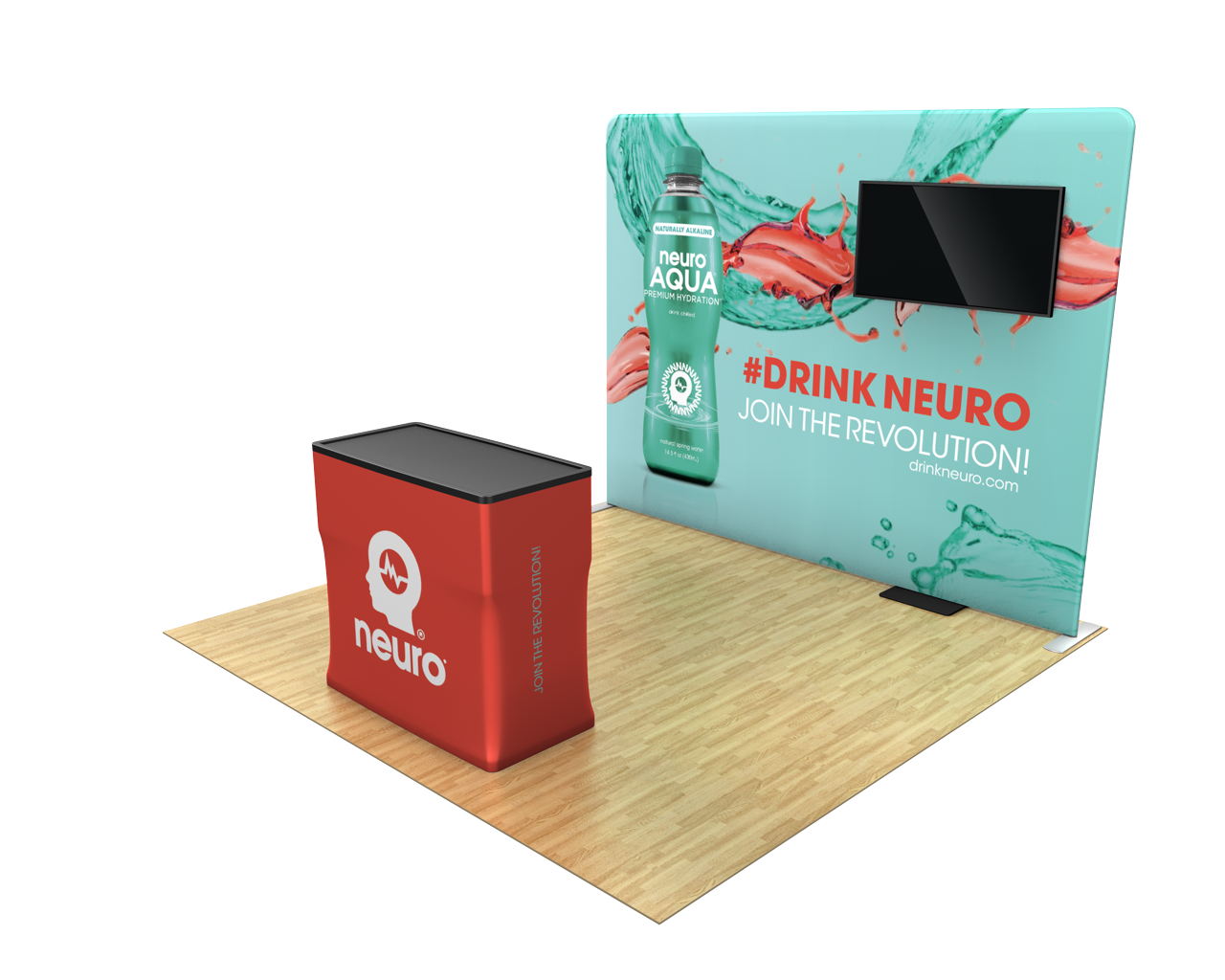 Waveline Media 10ft Trade Show Display Kit - 10.10 | Exhibit Booth