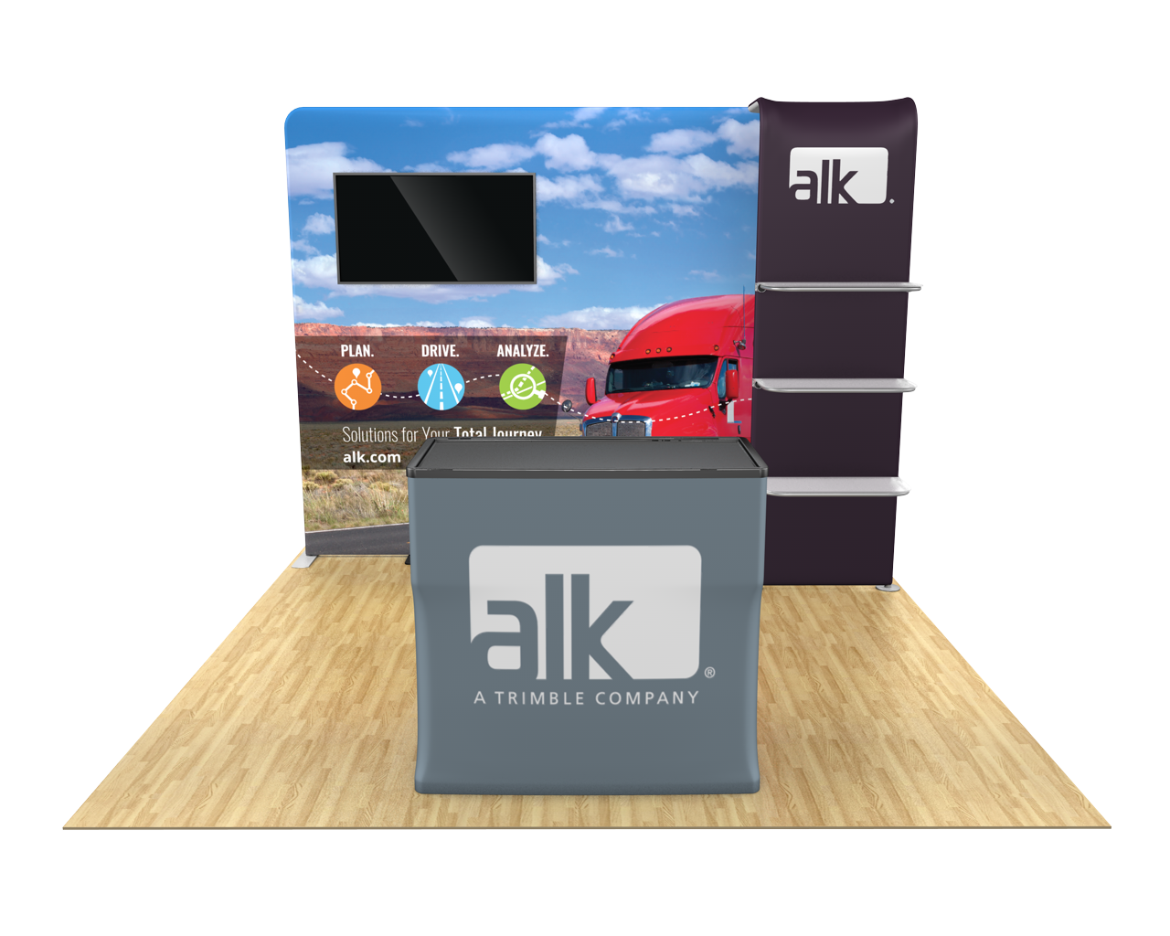 Waveline Media 10ft Trade Show Display Kit - 10.11 | Exhibit Booth