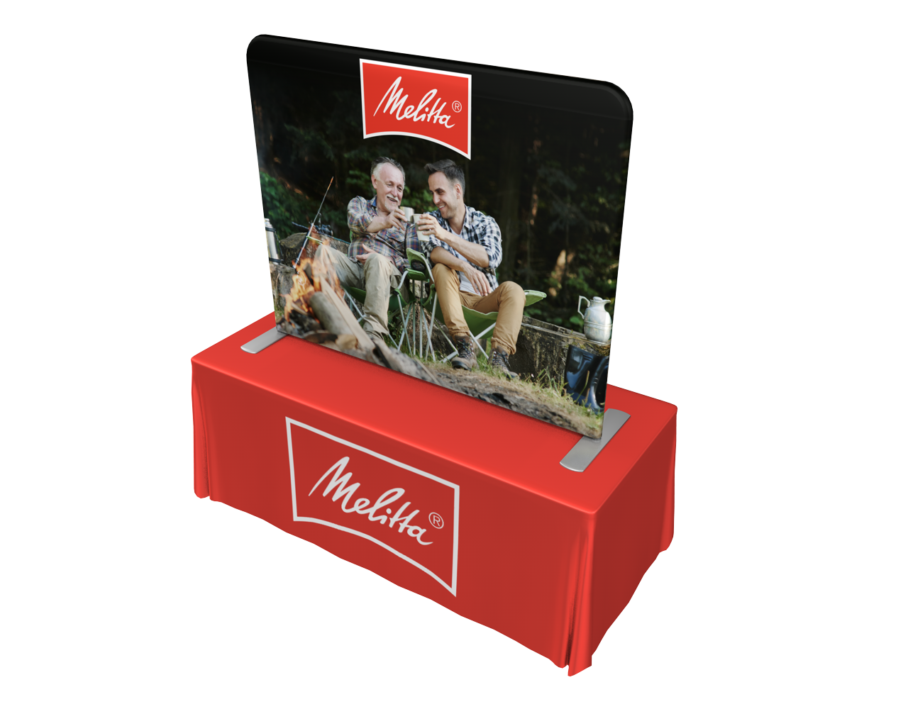 Waveline 6ft Flat Tabletop Kit | Trade Show Booth Display | MODdisplays