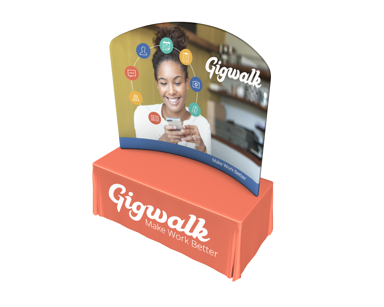 Waveline 6ft Tabletop Kit | Trade Show Booth Display | MODdisplays