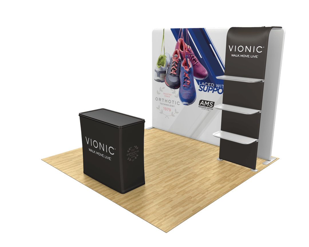 Waveline Waterfall 10ft Trade Show Display Kit | Trade Show Booth ...