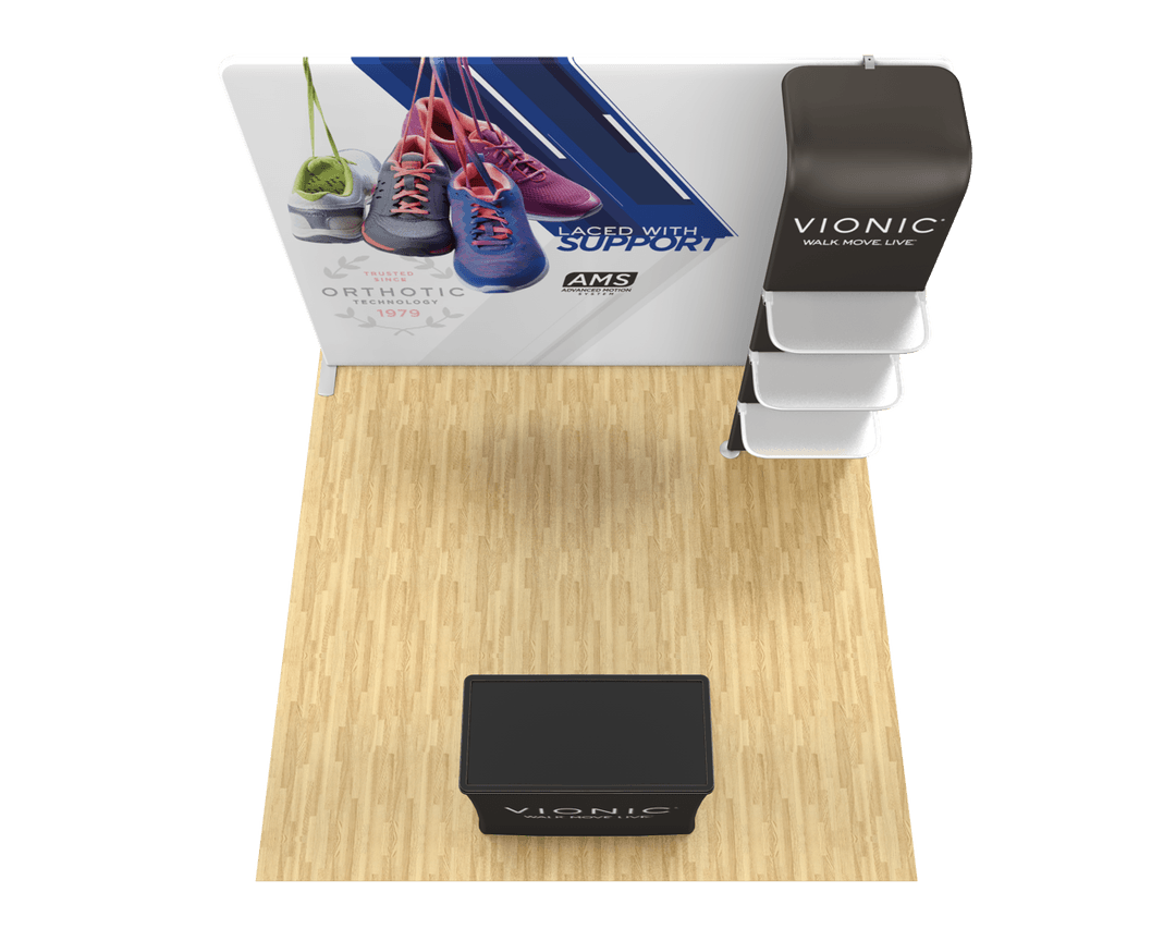 Waveline Waterfall 10ft Trade Show Display Kit | Trade Show Booth ...