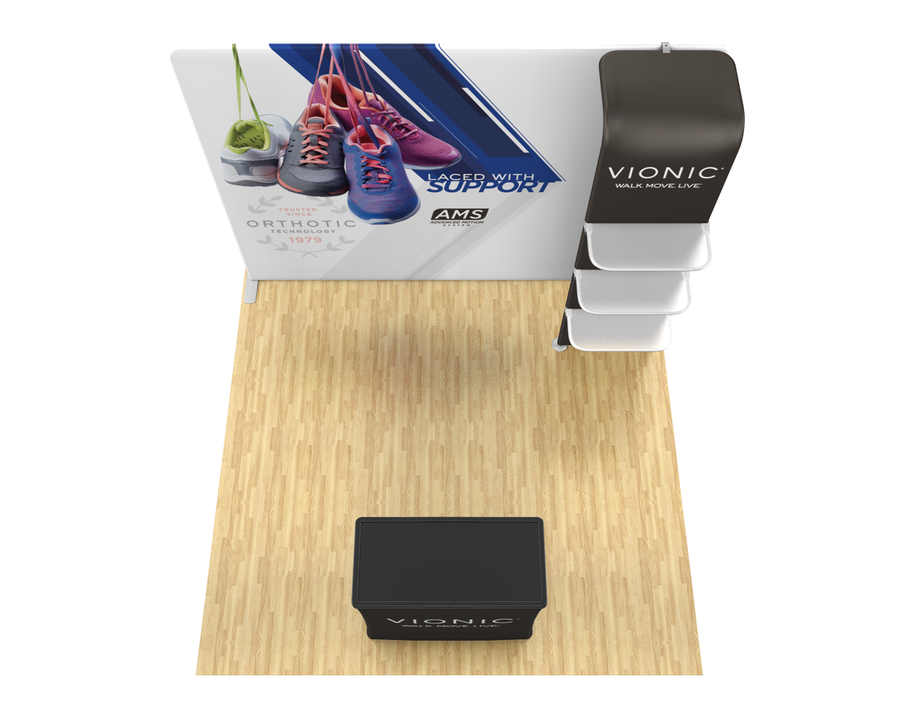 Waveline Waterfall 10ft Trade Show Display Kit | Trade Show Booth ...