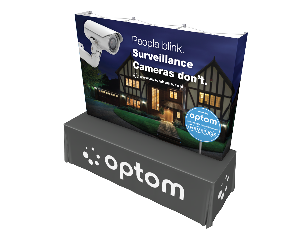 OneFabric 8ft Flat Tabletop Kit | Trade Show Booth Display | MODdisplays