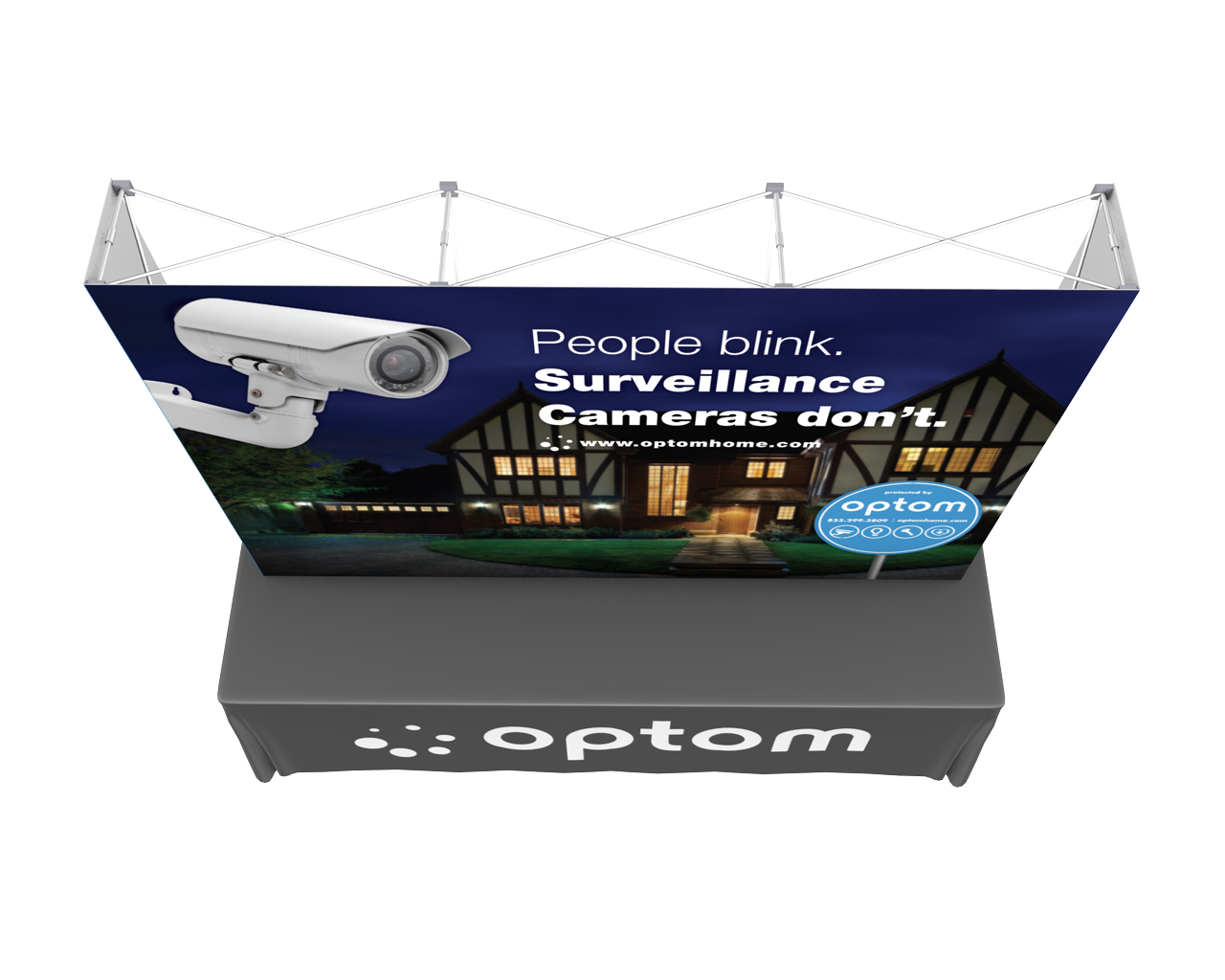 OneFabric 8ft Flat Tabletop Kit | Trade Show Booth Display | MODdisplays