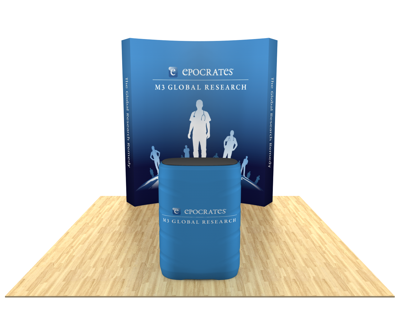 OneFabric Curved 8ft Trade Show Display Kit | Exhibit Booth | MODdisplays