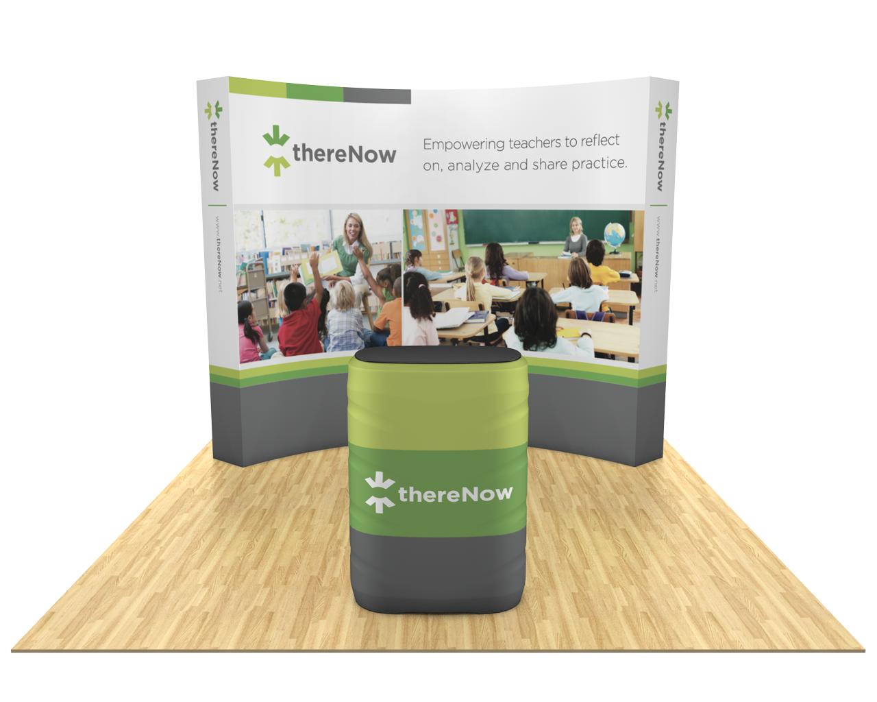 OneFabric Curved 10ft Trade Show Display Kit | Trade Show Booth Display ...