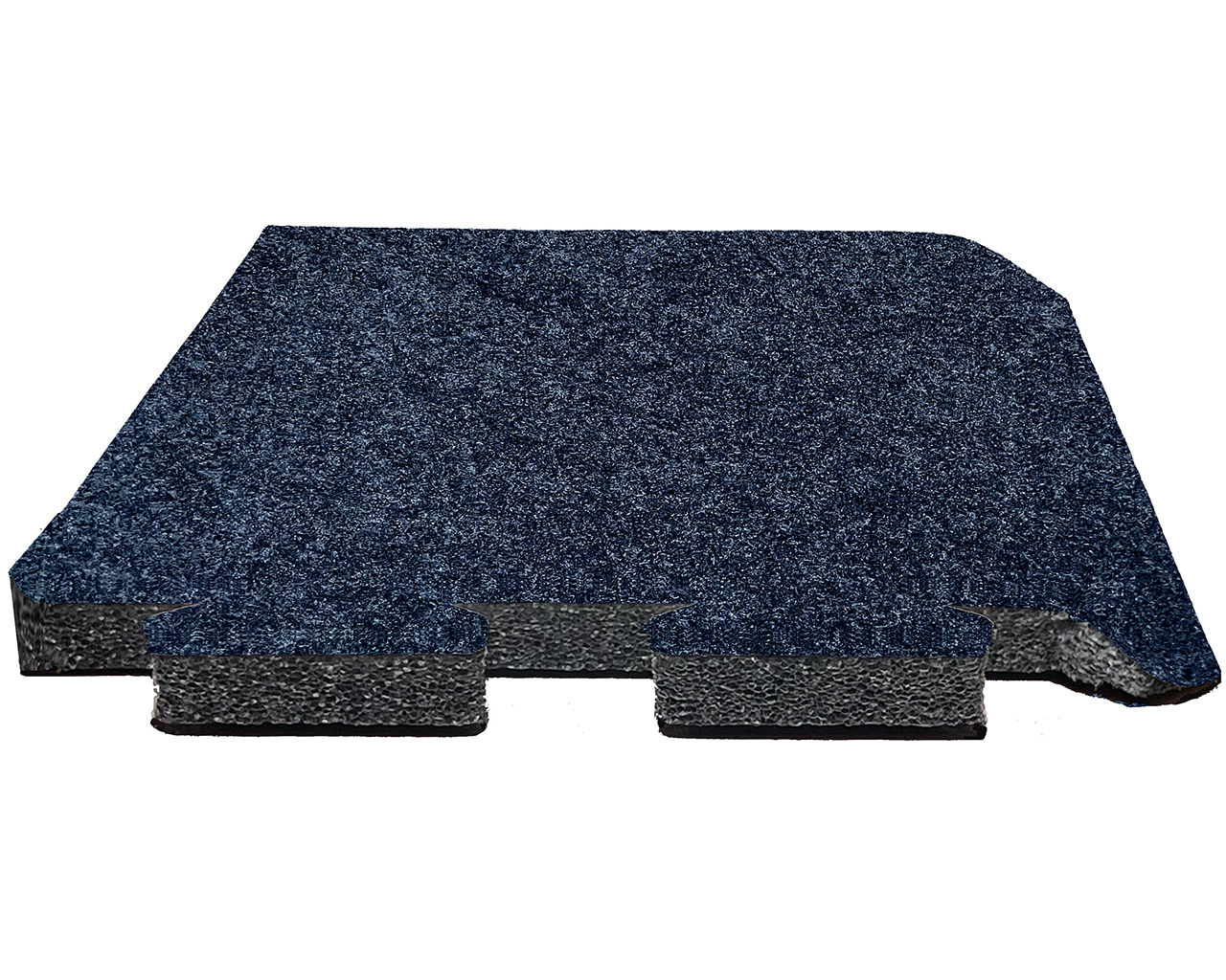 Plush Comfort Carpet Tiles Navy Blue | Trade Show Flooring
