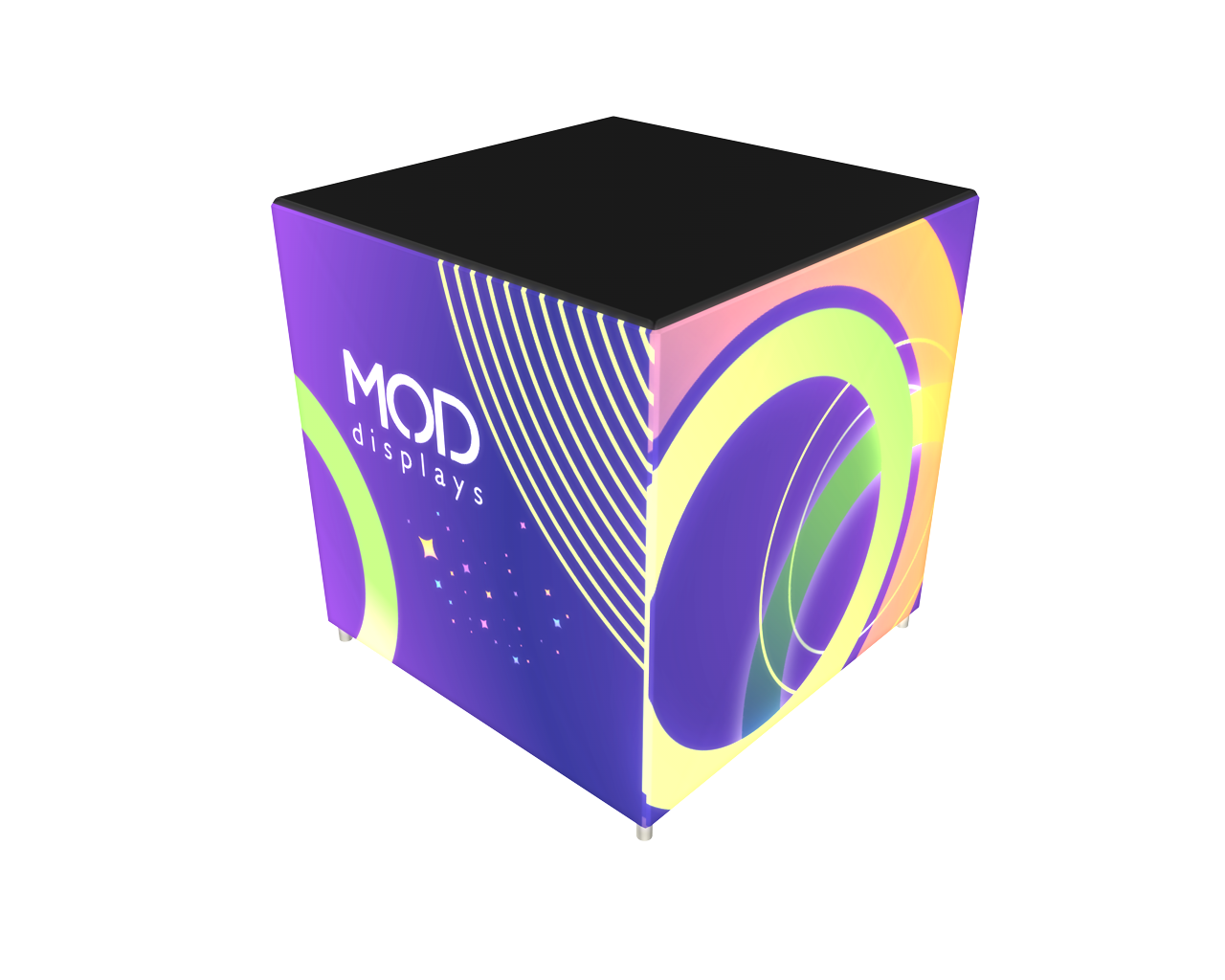 Casonara 360 Backlit Counter - Medium Cubed | | MODdisplays