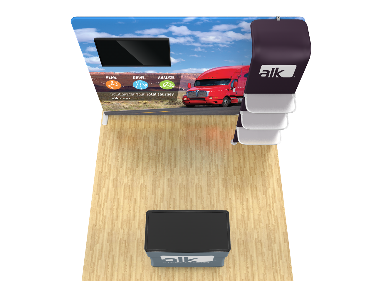 Waveline Media 10ft Trade Show Display Kit - 10.11 | Exhibit Booth