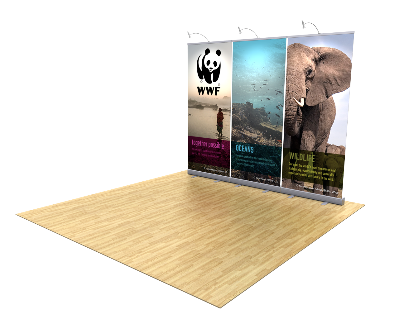 BrandStand 1 Retractable Banner Stand Wall | Trade Show Booth Display ...
