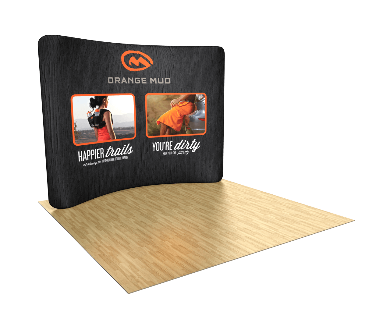 Waveline Curved 10ft Trade Show Display | Exhibit Booth | MODdisplays