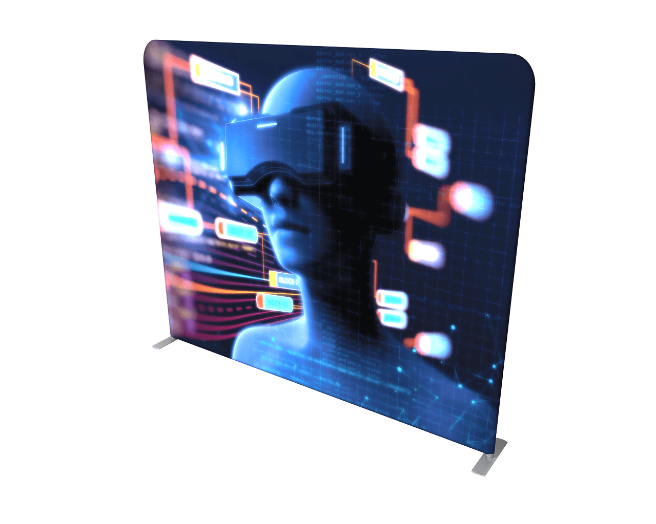 Wavelight 10ft Backlit Panel | Trade Show Booth Display | MODdisplays