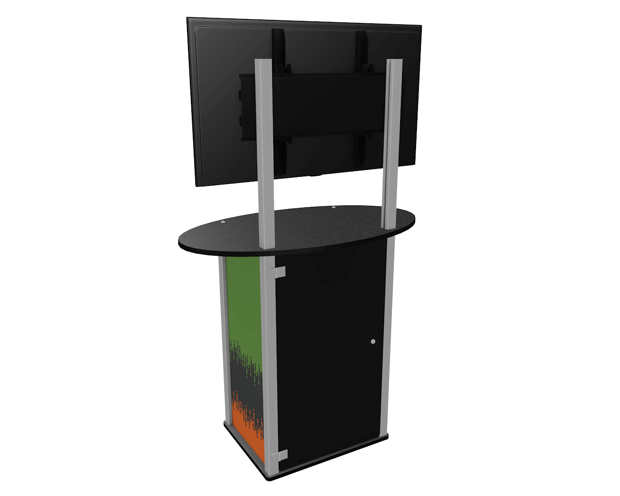 Exhibitline LC1-T2.Plasma Locking TV / Monitor Stand | Trade Show ...