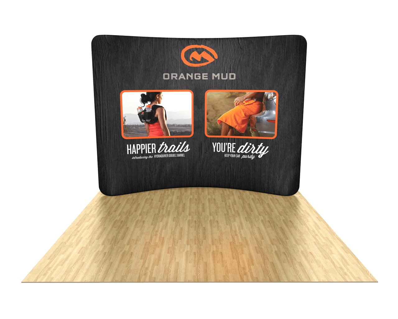 Waveline Curved 10ft Trade Show Display | Exhibit Booth | MODdisplays