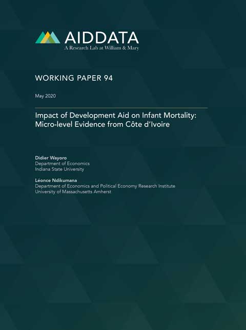 AidData | Impact of Development Aid on Infant Mortality: Micro-level ...