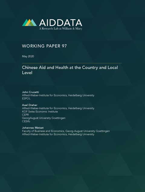 AidData | Chinese Aid and Health at the Country and Local Level