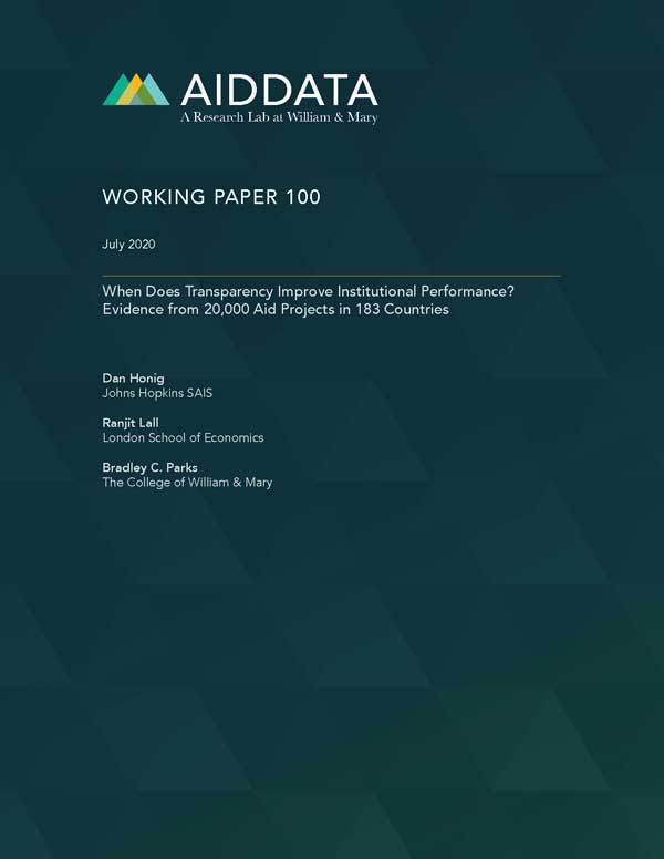 AidData | Project Performance Database (PPD), Version 2.0