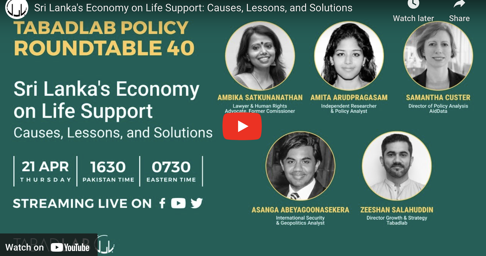 AidData Events | Sri Lanka's Economy on Life Support: Causes, Lessons ...