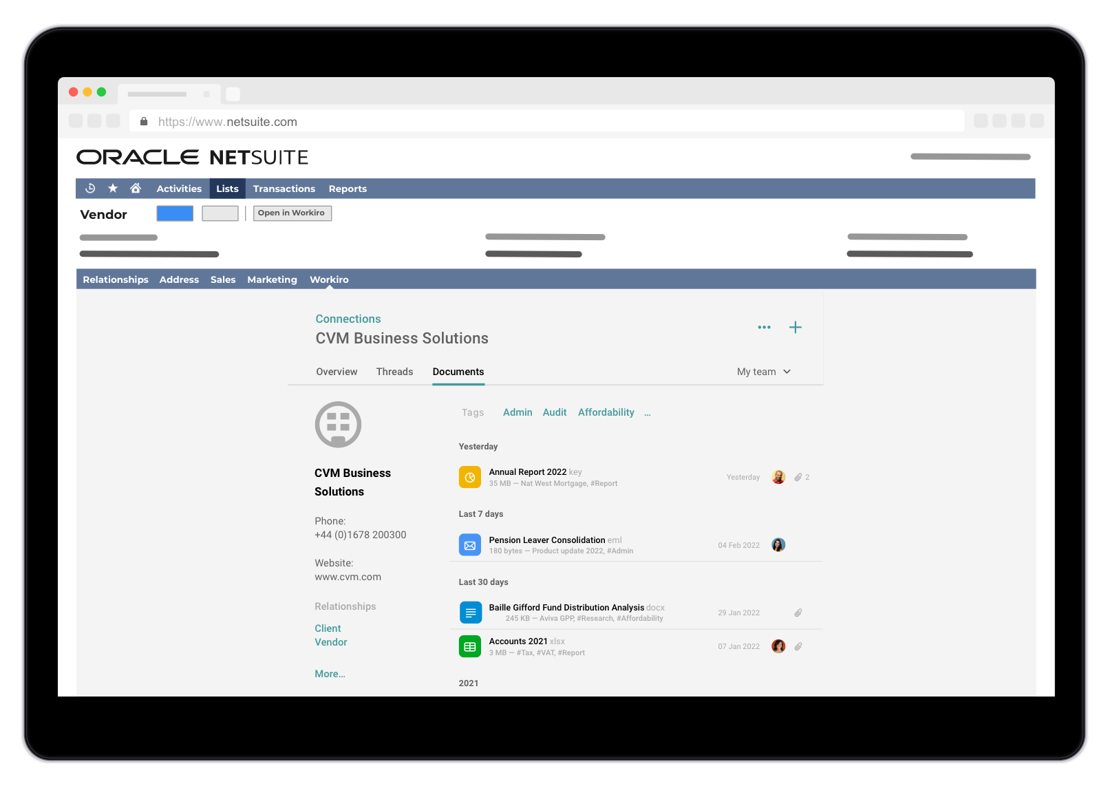 All-in-One Cloud Content Management System | Workiro