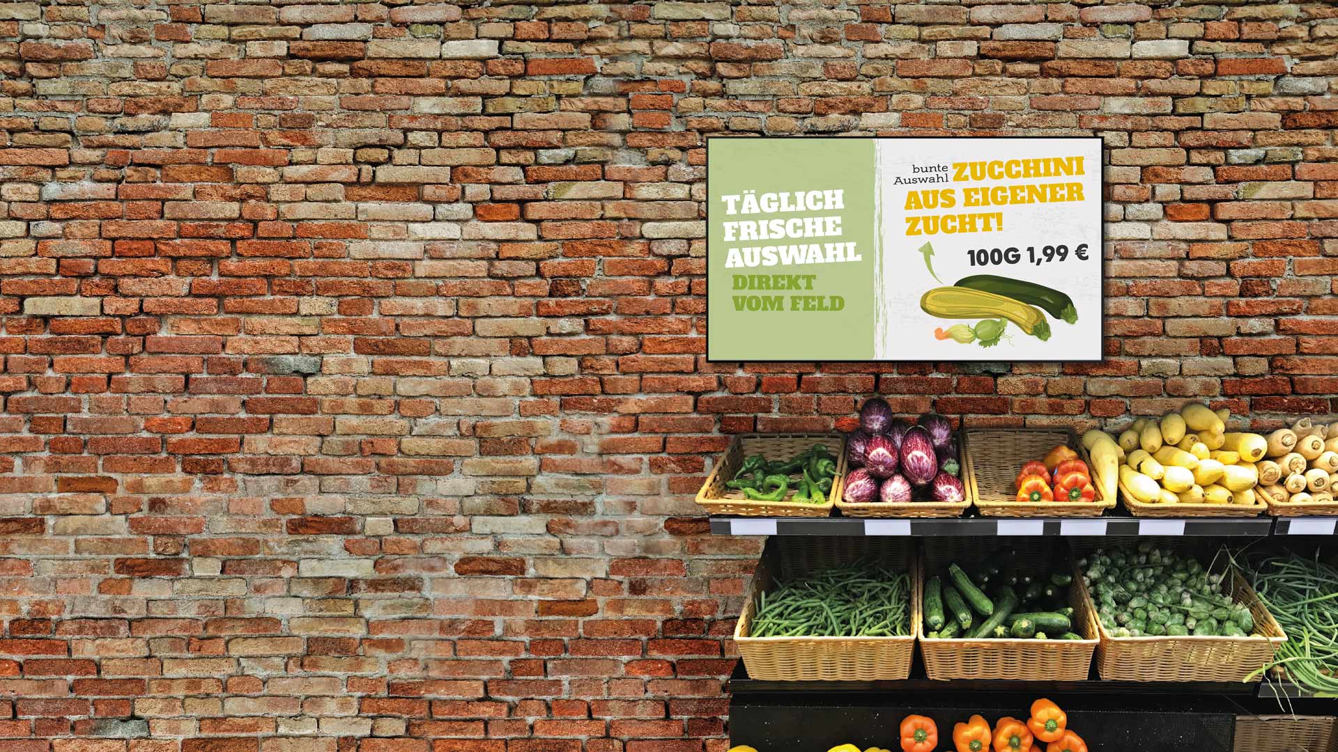 Digitale Werbedisplays für Direktvermarkter und Hofläden | Digital Signage