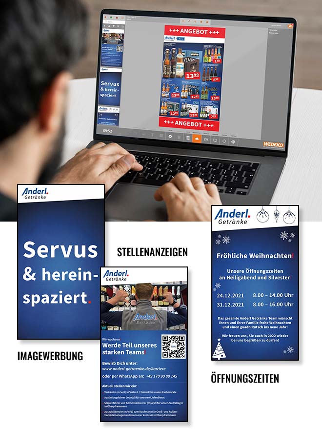 Digital Signage im Getränkemarkt | Wedeko Digital Signage