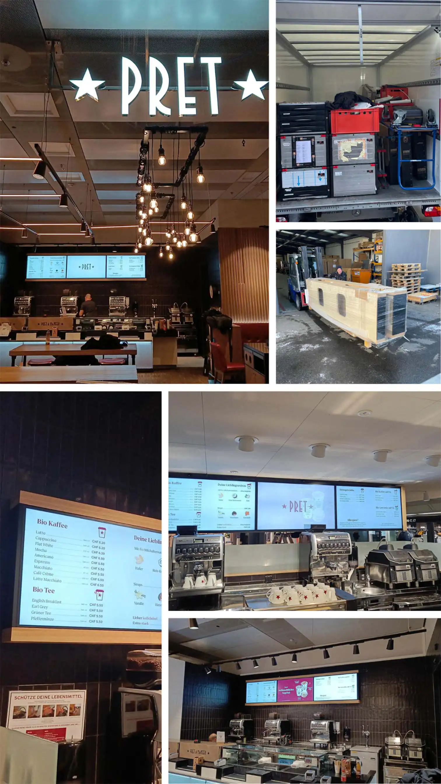 PRET A MANGER goes digital | Wedeko Digital Signage