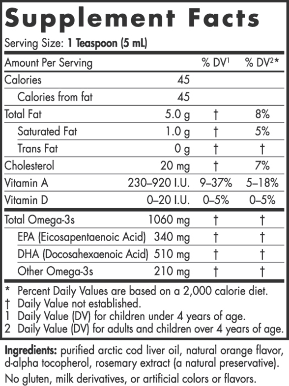 Omega-Direct | Arctic Cod Liver Oil Liquid